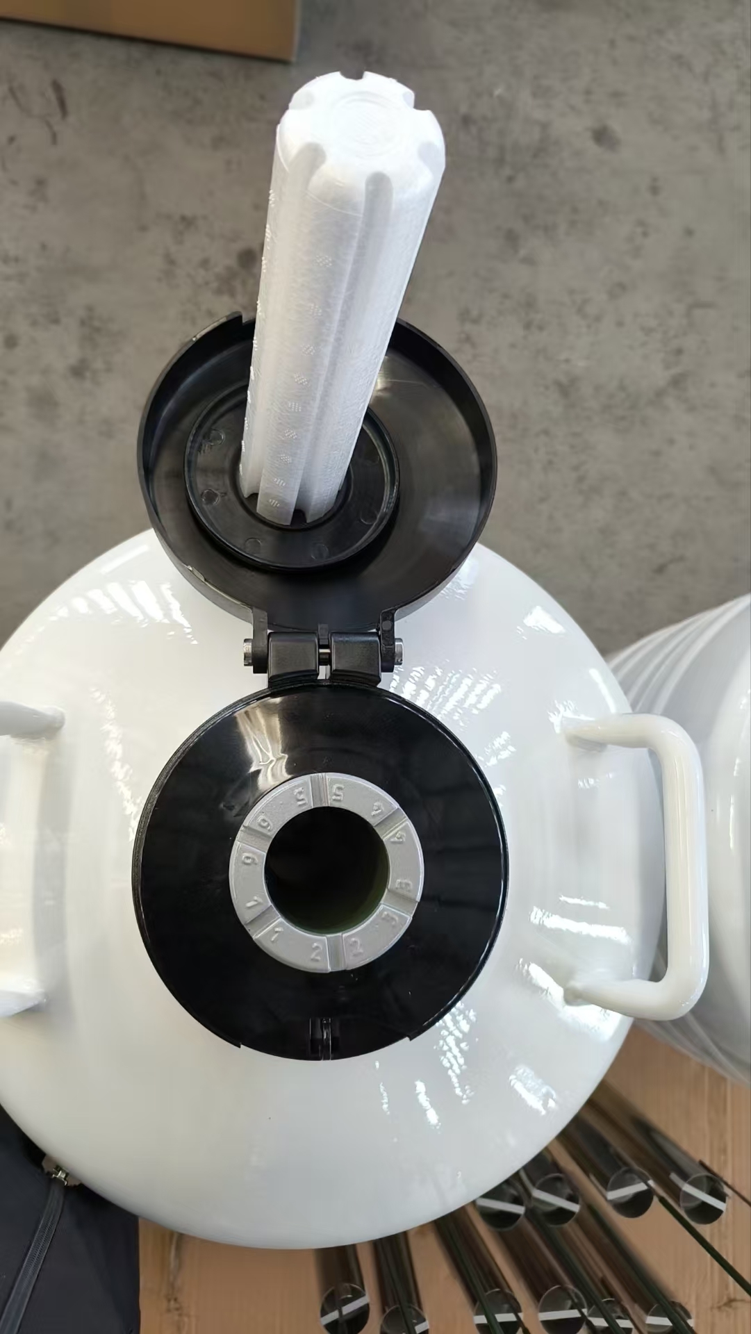 METHER YDS-6 Cryogenic Dewar — 6L Portable Liquid Nitrogen Container for Laboratory and ...