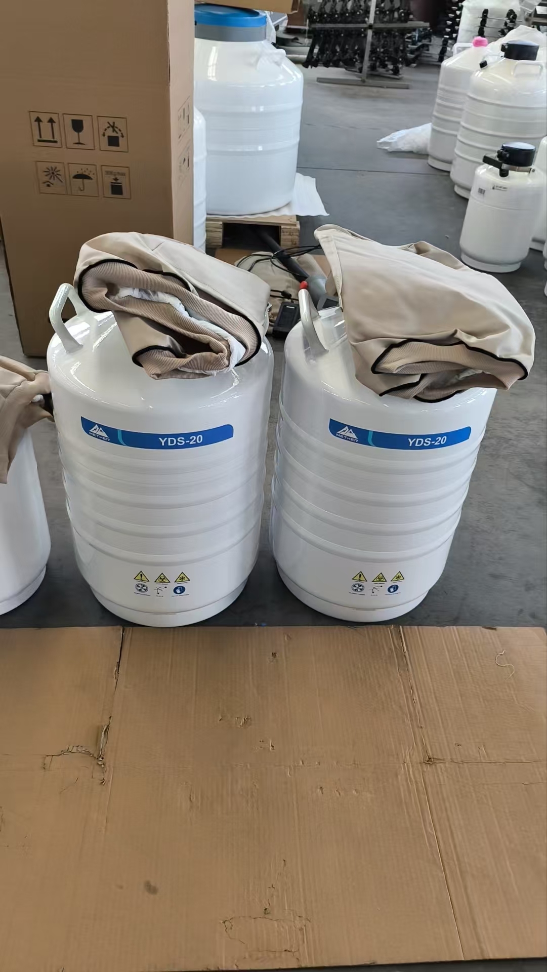 METHER YDS-6 Cryogenic Dewar — 6L Portable Liquid Nitrogen Container for Laboratory and ...